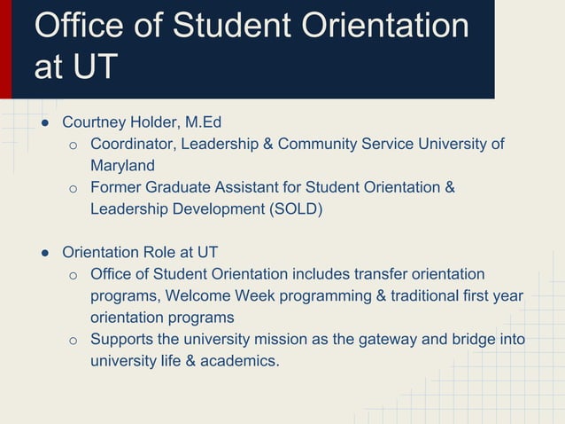 New Student Orientation Presentation | PPTX | Undergraduate Education ...