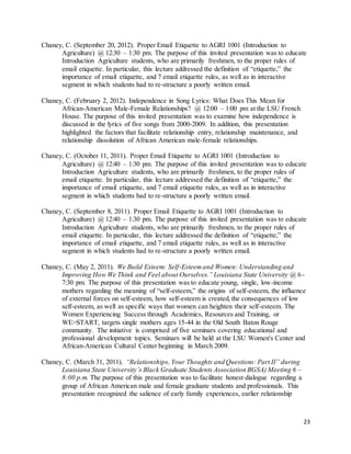 Cassandra Chaney Vita - (Fall 2016) | PDF