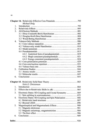 Relativistic Electronic Structure Theory Peter Schwerdtfeger Eds | PDF