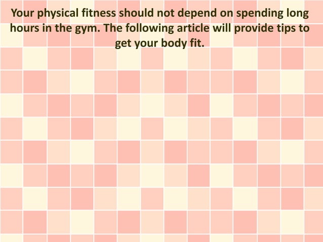 Fitness Made Fun With These Simple Tips | PPT