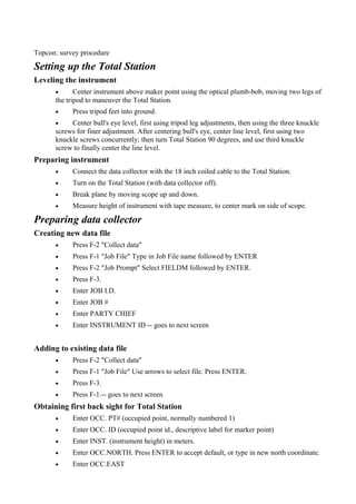Topcon_Instructions | DOC
