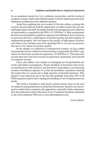 Validation And Qualification In Analytical Laboratories 2nd Edition ...