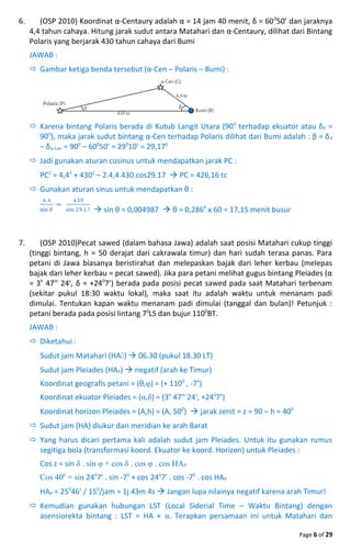 56852806 solusi-soal-soal-osn-koordinat-bola-langit | DOC
