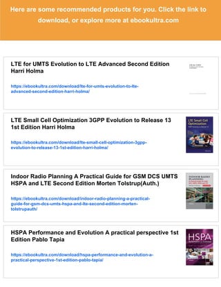 WCDMA for UMTS HSPA Evolution and LTE Fourth Edition Harri Holma | PDF