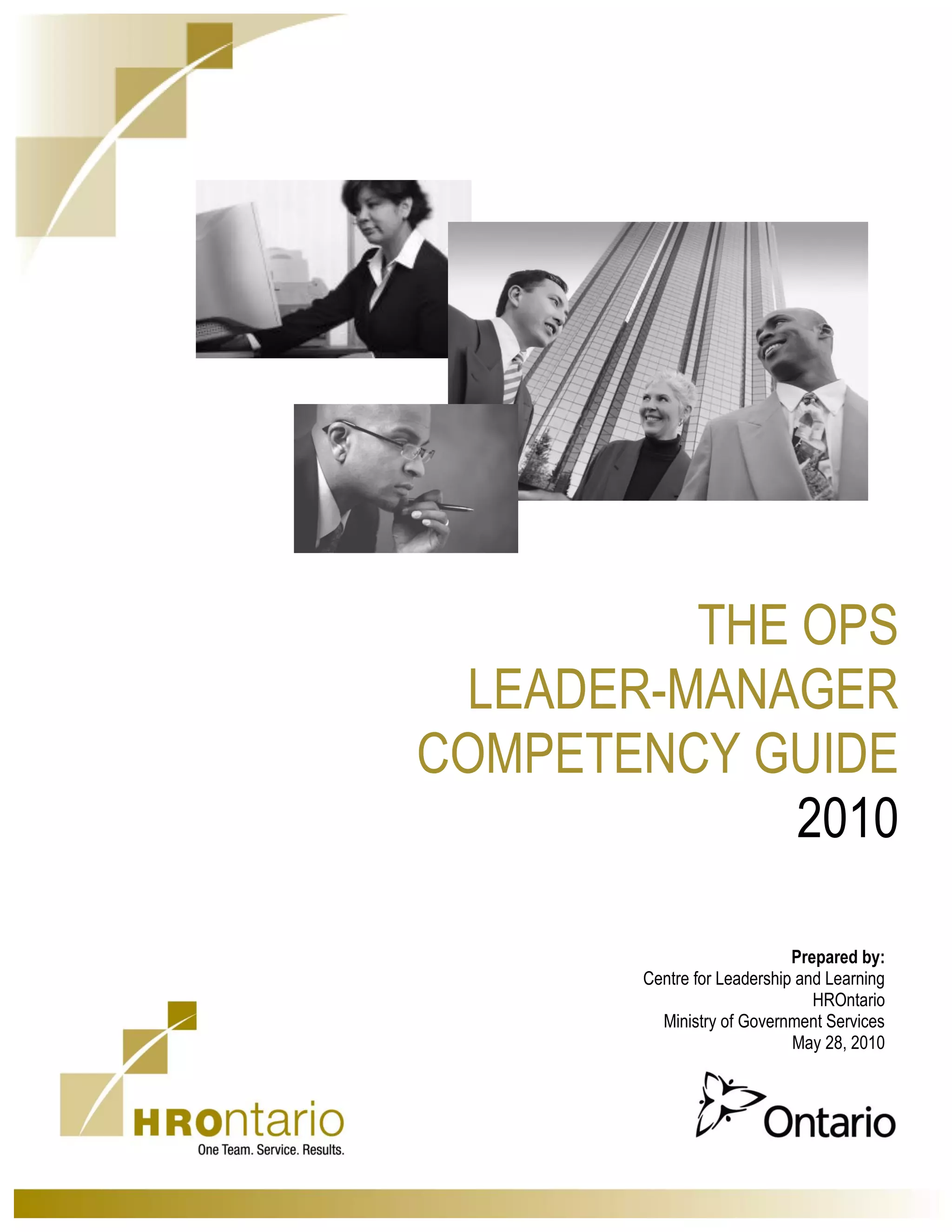 The OPS Leader-Manager Competency Guide | PDF