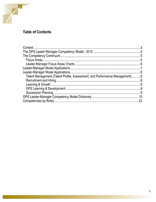 The OPS Leader-Manager Competency Guide | PDF