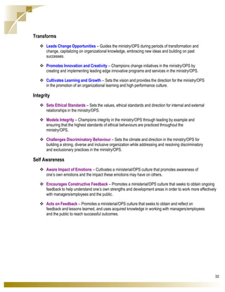 The OPS Leader-Manager Competency Guide | PDF