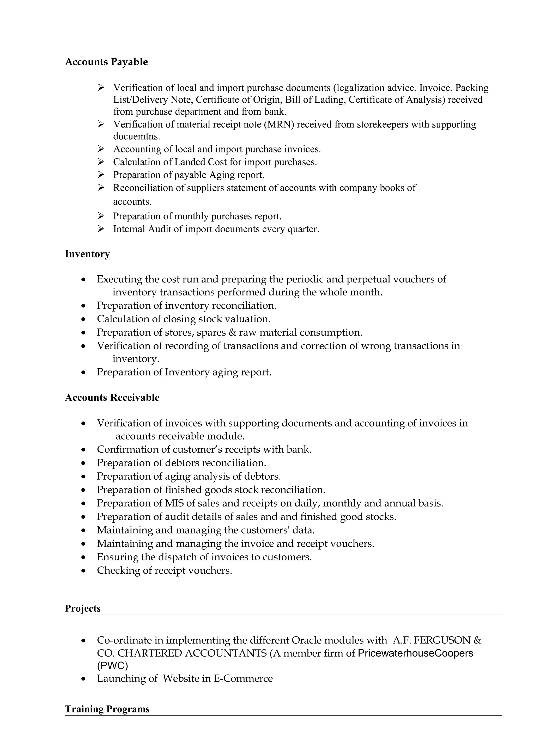 Muhammad Umer CV | DOC
