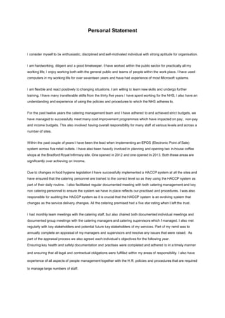 Personal Statement 3 | DOC