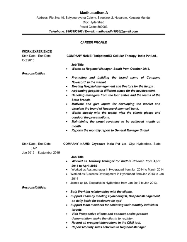 Madhu CV | DOC