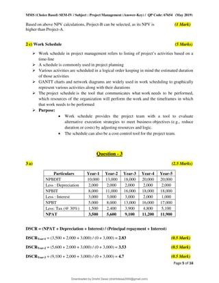 56901 Project Management May 2019 Question Paper and Answer Keys.pdf