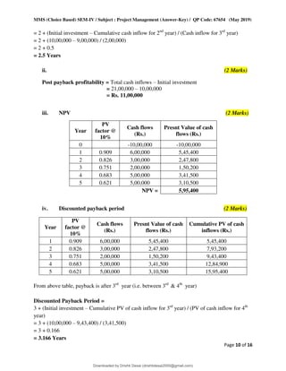56901 Project Management May 2019 Question Paper and Answer Keys.pdf