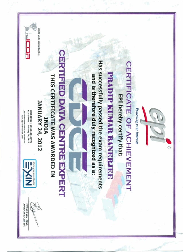 CDCE Certificate of P K Banerjee.PDF