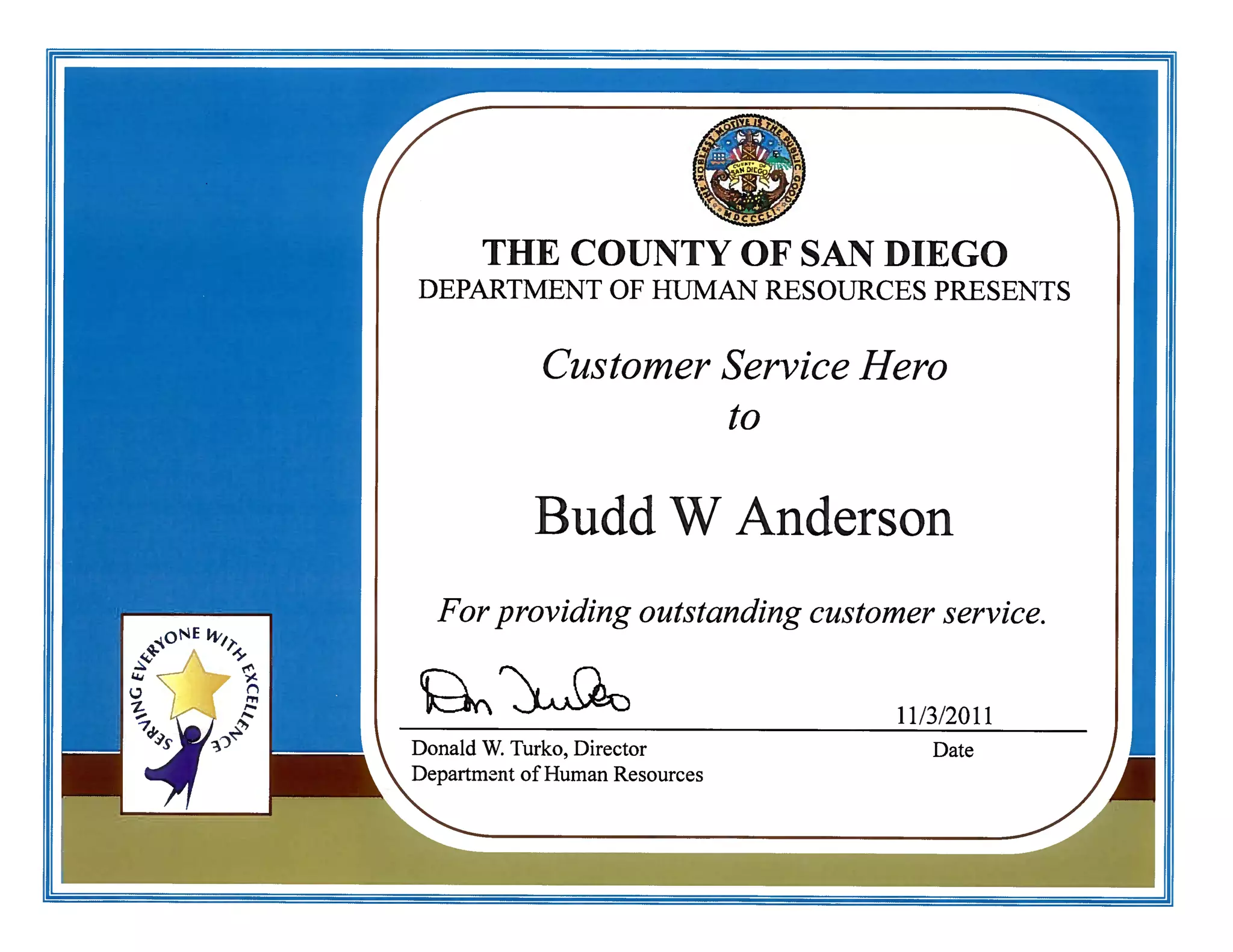 Customer Service Hero Award | PPT
