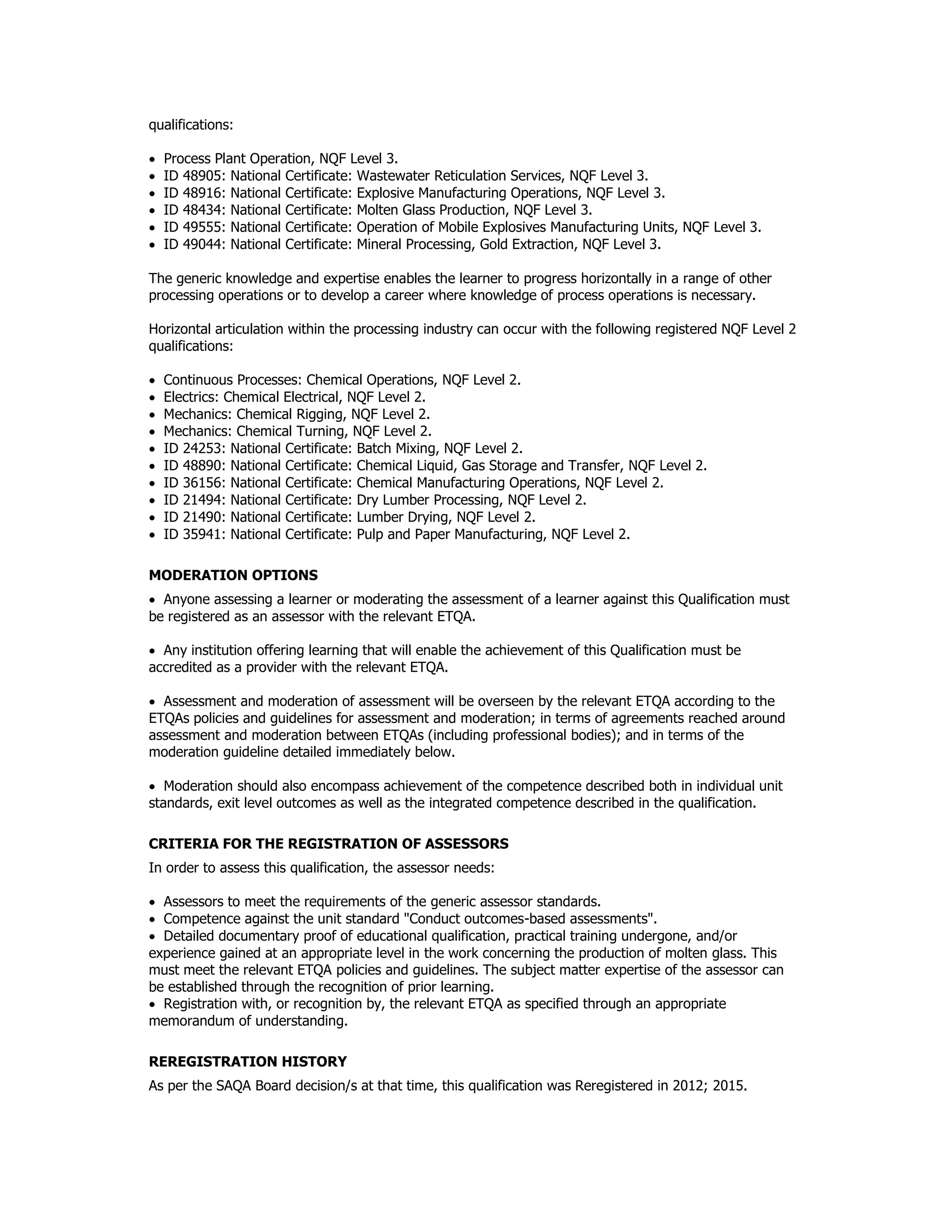 NQF 2 - South African Qualifications Association | PDF