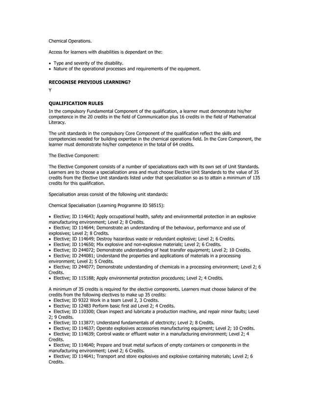 NQF 2 - South African Qualifications Association | PDF