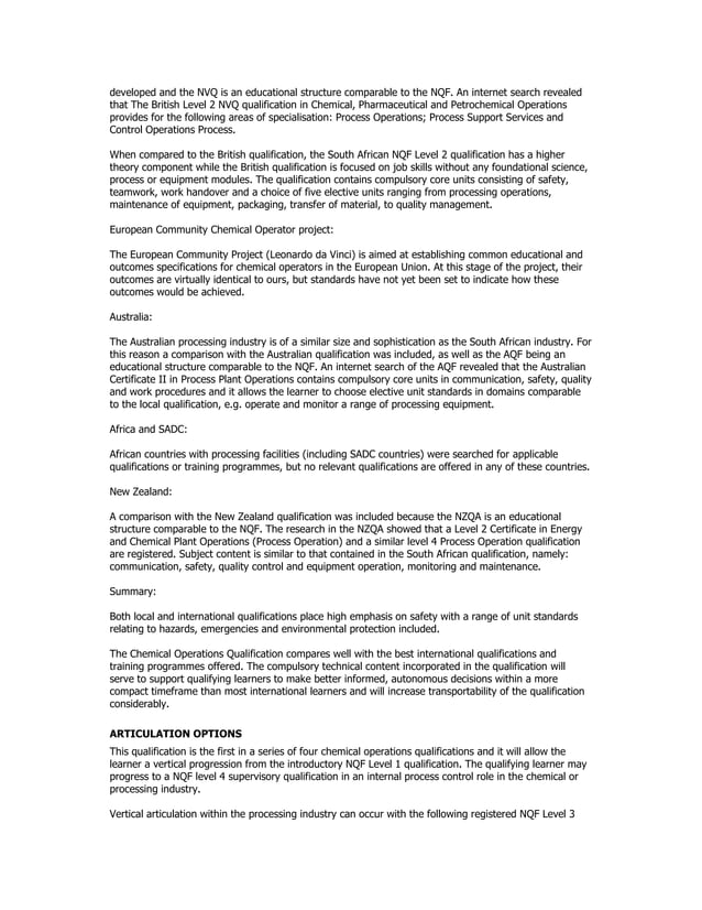 NQF 2 - South African Qualifications Association | PDF