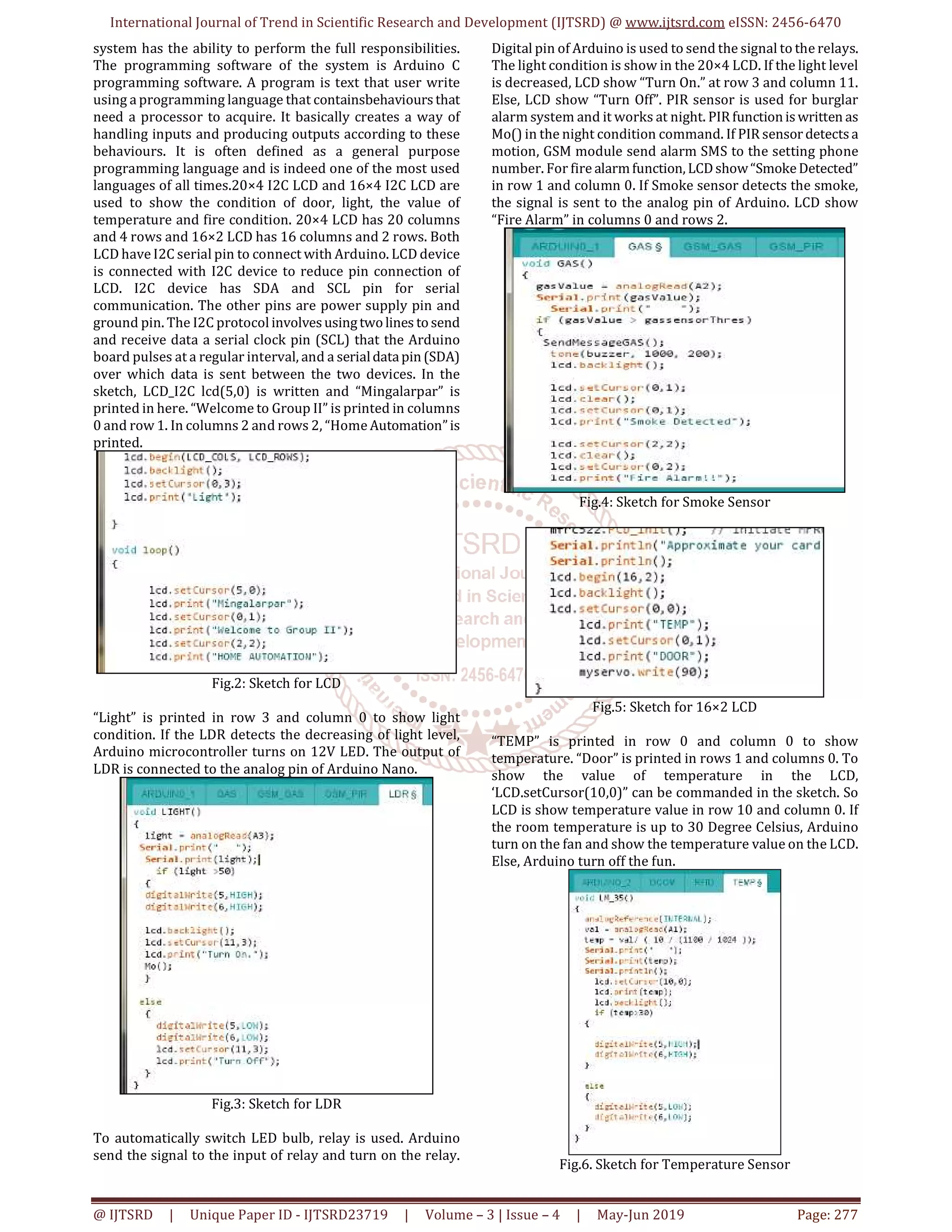 Arduino Based Smart Home Automation System | PDF Arduino Based Smart Home Automation System | PDF