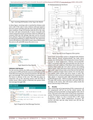 Arduino Based Smart Home Automation System | PDF