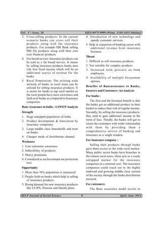 56 a study on role of bank assurance in indian life insurance business ...