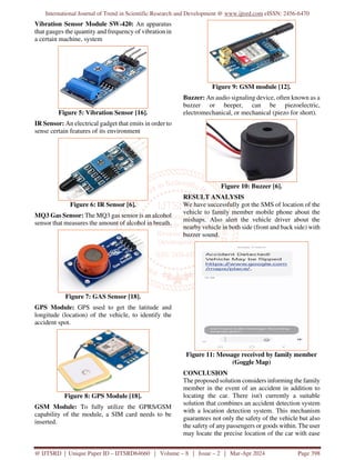 Automatic Accident Detection and Emergency Alert System using IoT | PDF