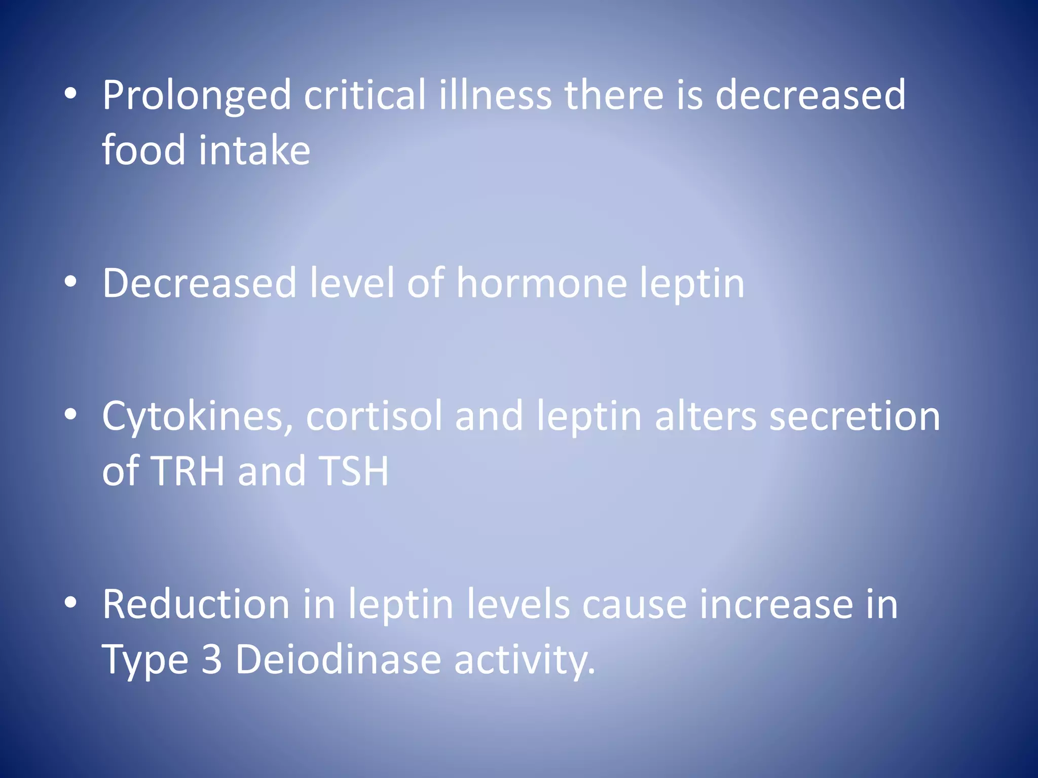 Sick euthyroid syndrome | PPTX