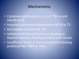 Sick euthyroid syndrome | PPTX
