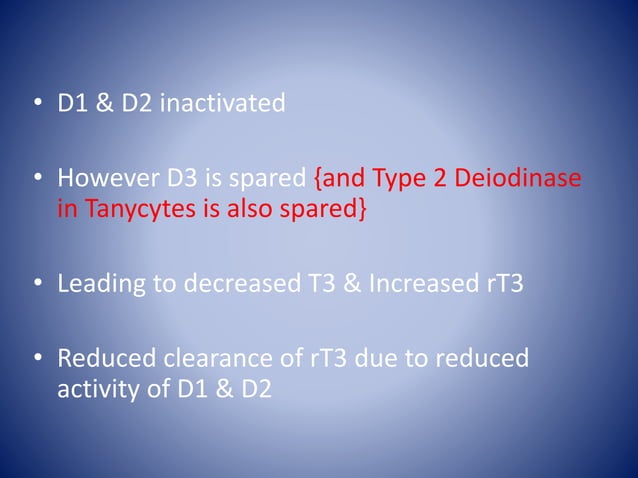 Sick euthyroid syndrome | PPTX