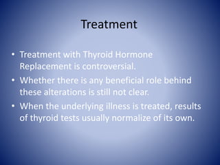 Sick euthyroid syndrome | PPT | Free Download