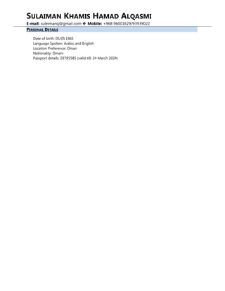 CV Sulaiman Khamis Hamad Alqasmi (1) - Copy | DOC