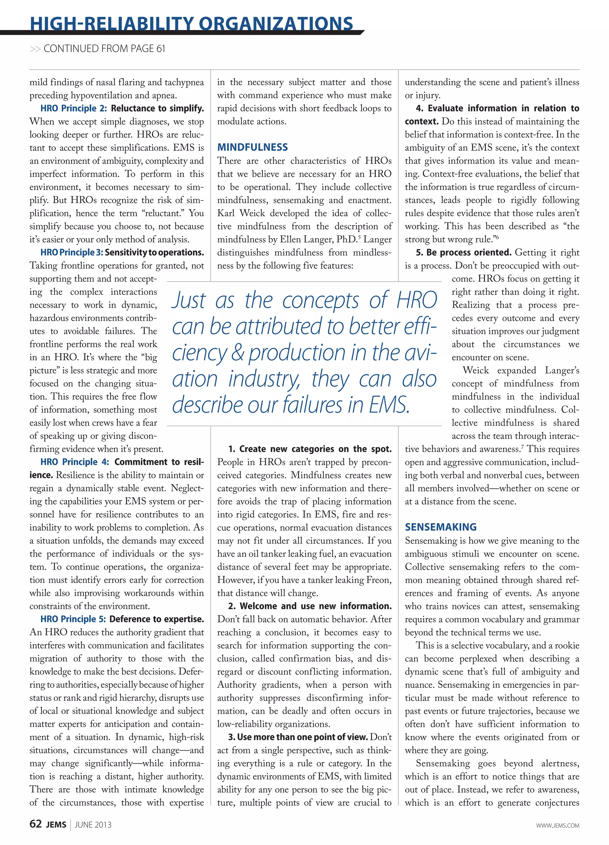EMS as an HRO | PDF