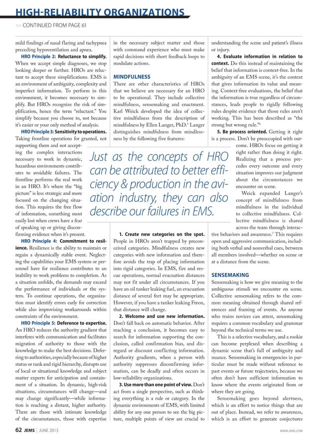 EMS as an HRO | PDF