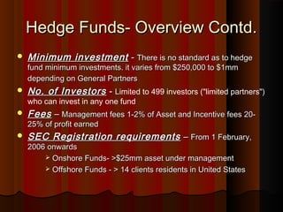 Hedge Fund Overview | PPT