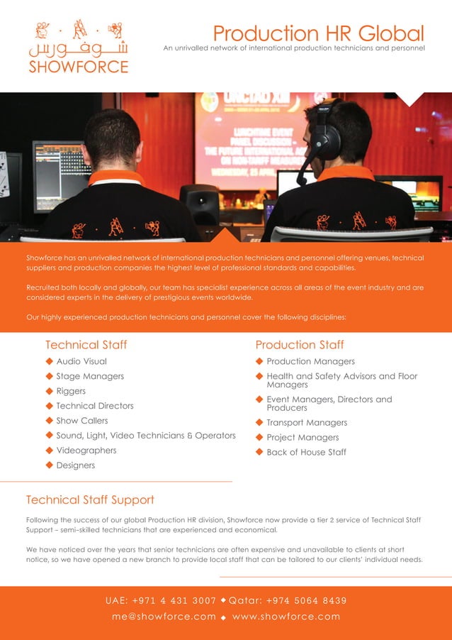 Showforce Overview Middle East | PDF