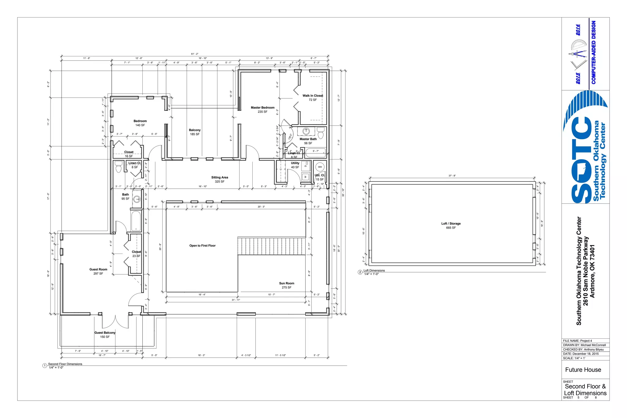 MM Design Project 4 - Sheet - 5 - Second Floor & Loft Dimensions | PPT