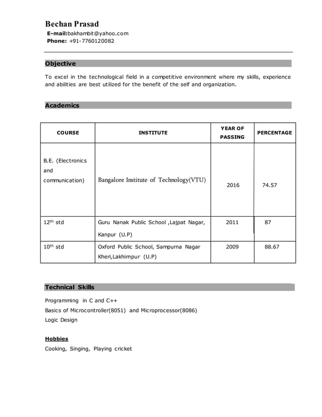 bechan resume (1) | DOCX