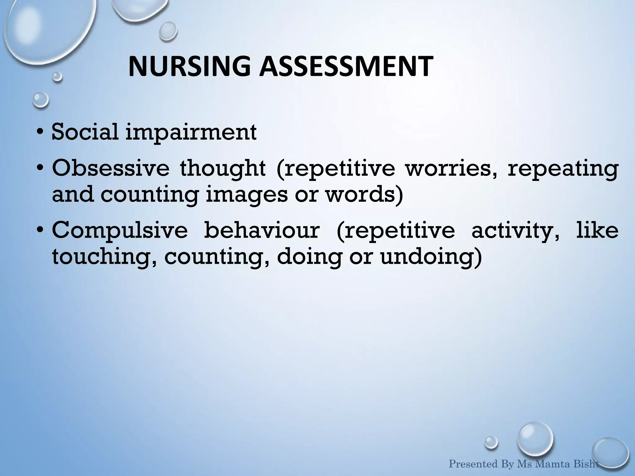 obsessive compulsive and related disorders (OCD) | PDF