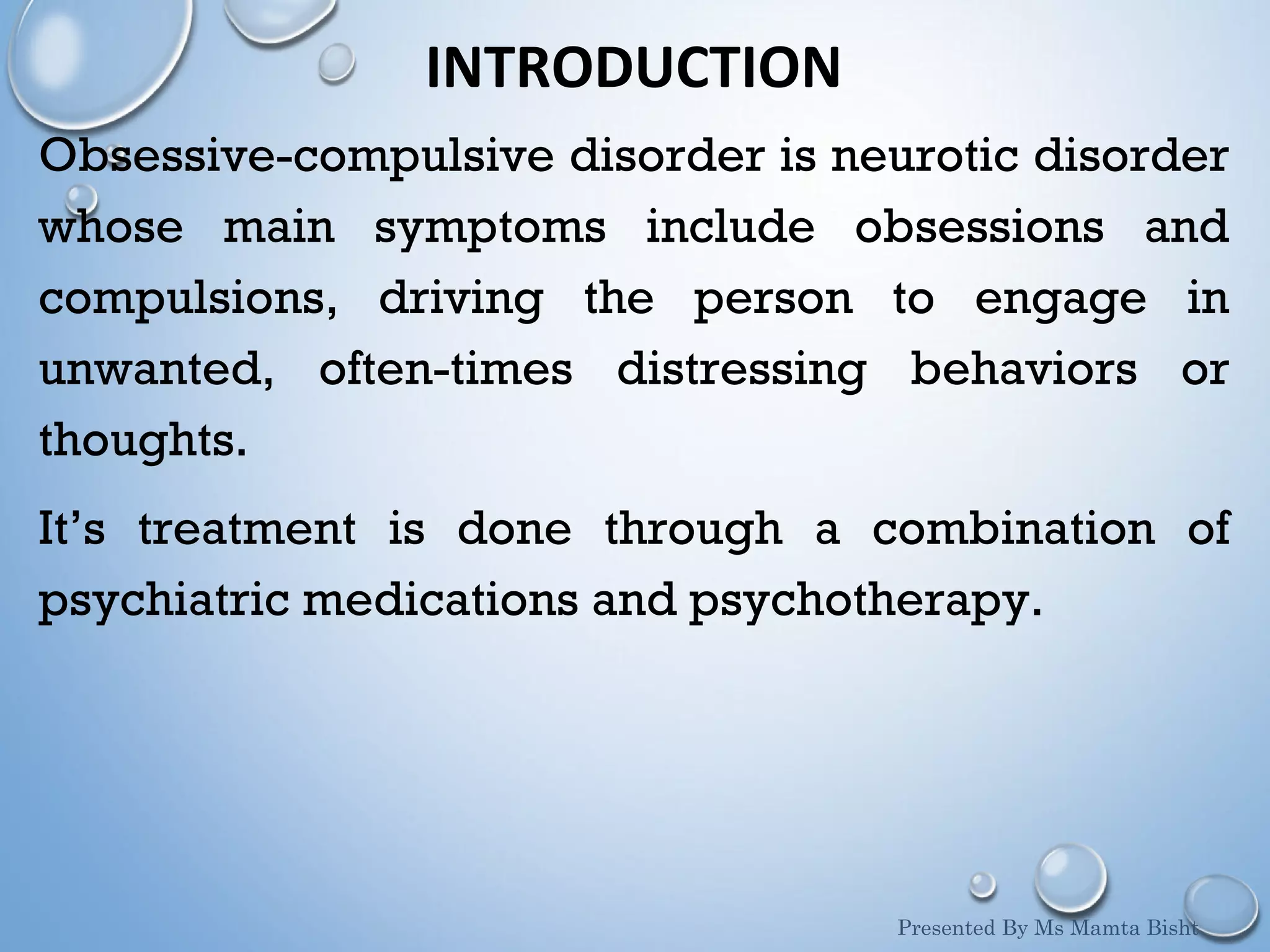 obsessive compulsive and related disorders (OCD) | PDF