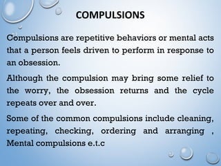 obsessive compulsive and related disorders (OCD) | PPT