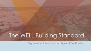 WELL Building Standard Introduction | PPTX