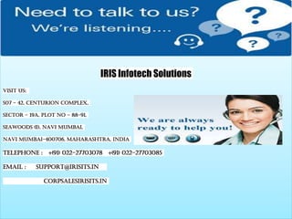 IRIS Infotech Profile | PPT