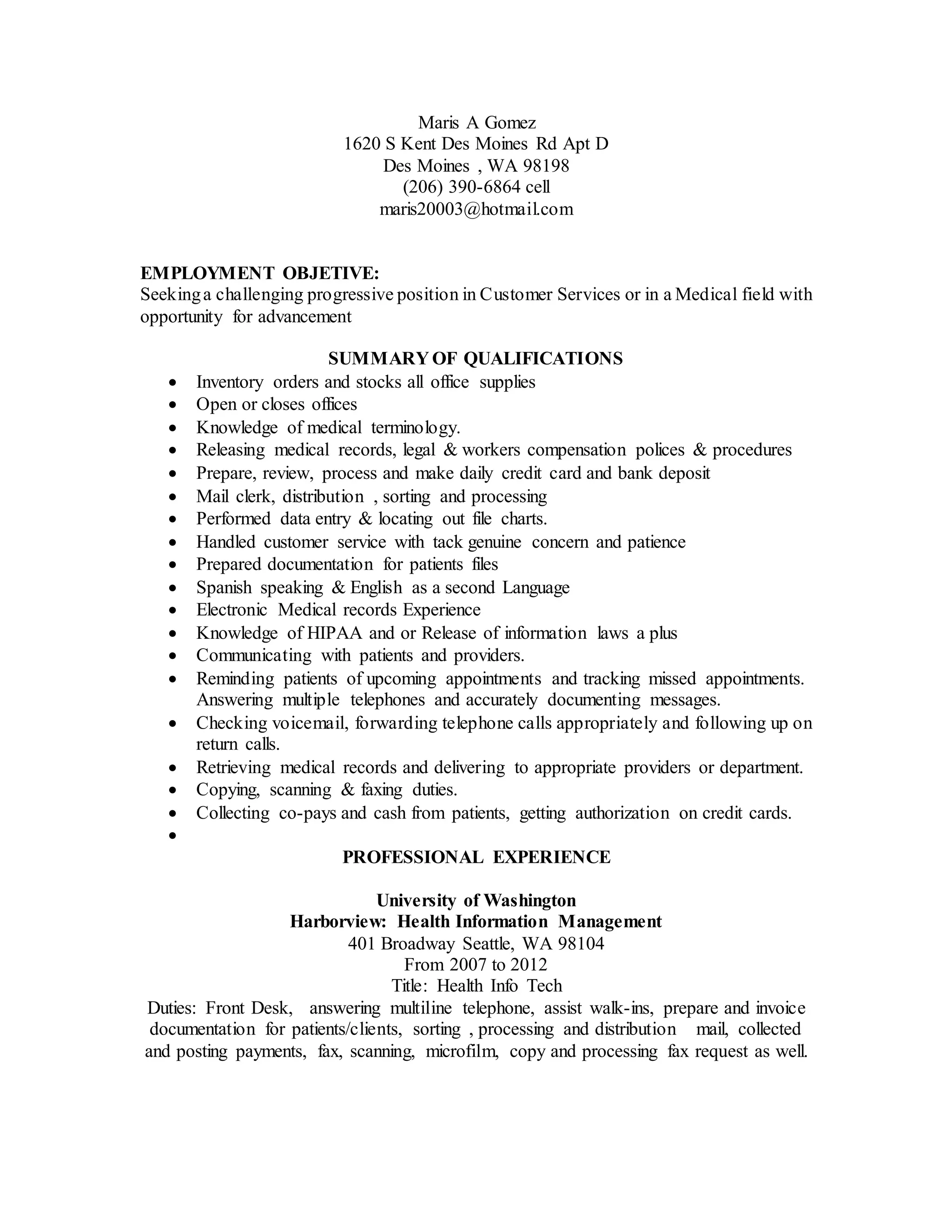 maris' medical services Resume-1 (2) | DOCX