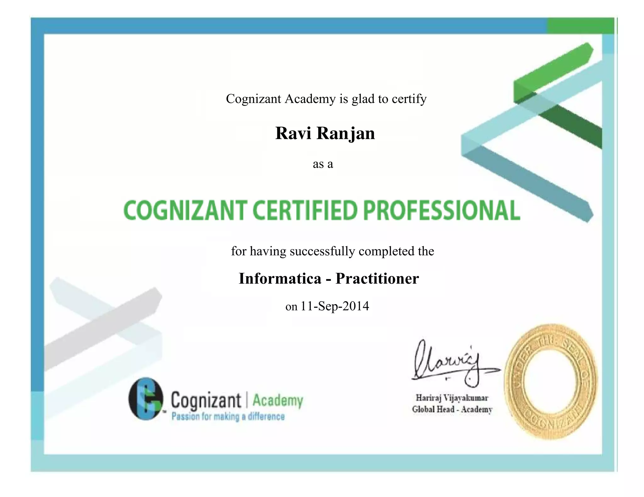 Informatica Certification Pdf