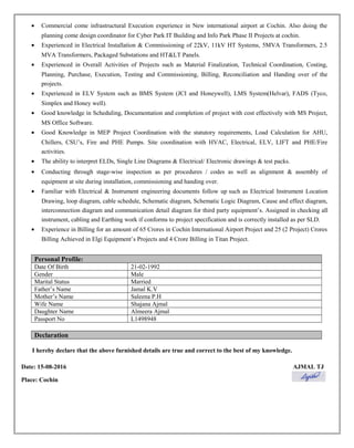 Ajmal Jamal CV | DOC