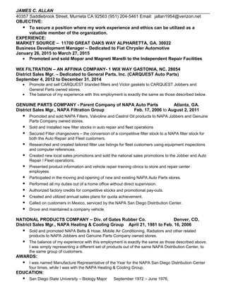 Jim Allan's Resume | DOC