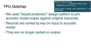 Creating an 86,000 Hour Speech Dataset with Apache Spark and TPUs | PPT
