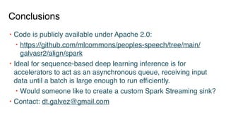 Creating an 86,000 Hour Speech Dataset with Apache Spark and TPUs | PPT