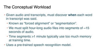 Creating an 86,000 Hour Speech Dataset with Apache Spark and TPUs | PPT