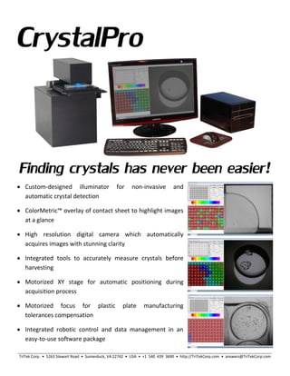 CrystalPro Brochure 2013 | PDF
