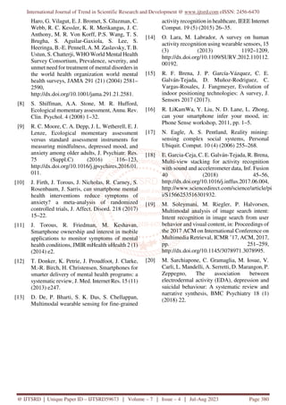 Design and Development of Mental Health Monitoring System using ...